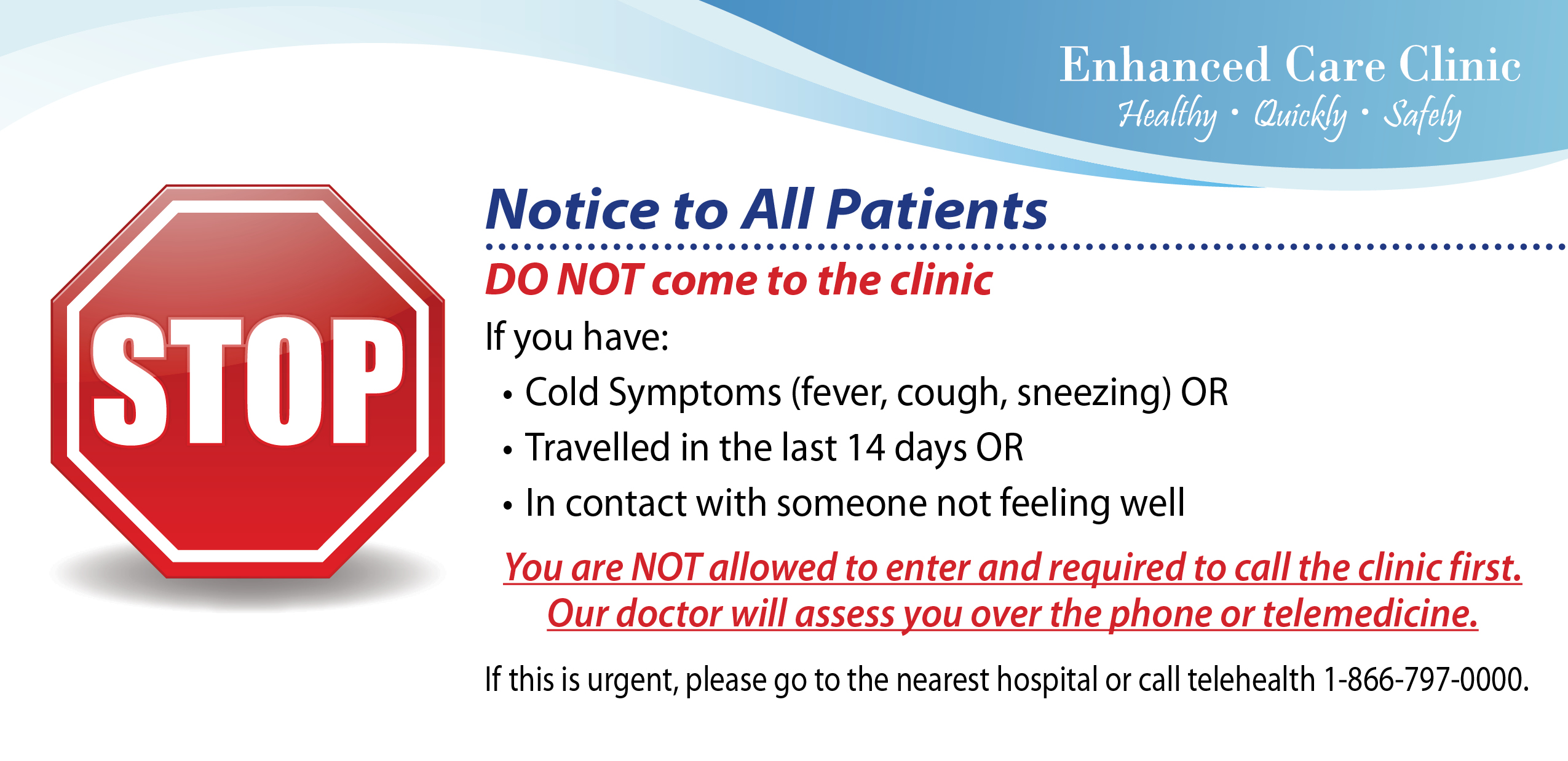 EnhancedCare Clinic – Walk in Clinic